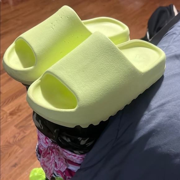 adidas | Shoes | Adidas Neon Yellow Slide Sandals | Poshmark
